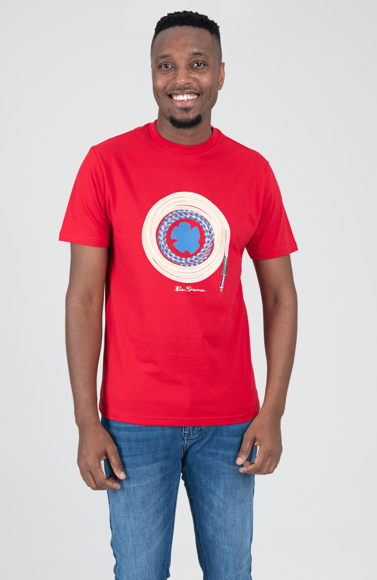 Guitar Lead Target Tee - Red – Ben Sherman South Africa