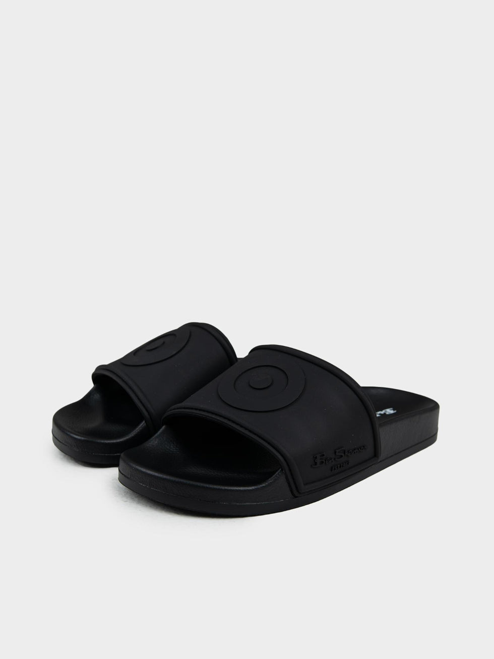 Ben Sherman Target Embossed Slides - Black | Men's Sandals – Ben ...