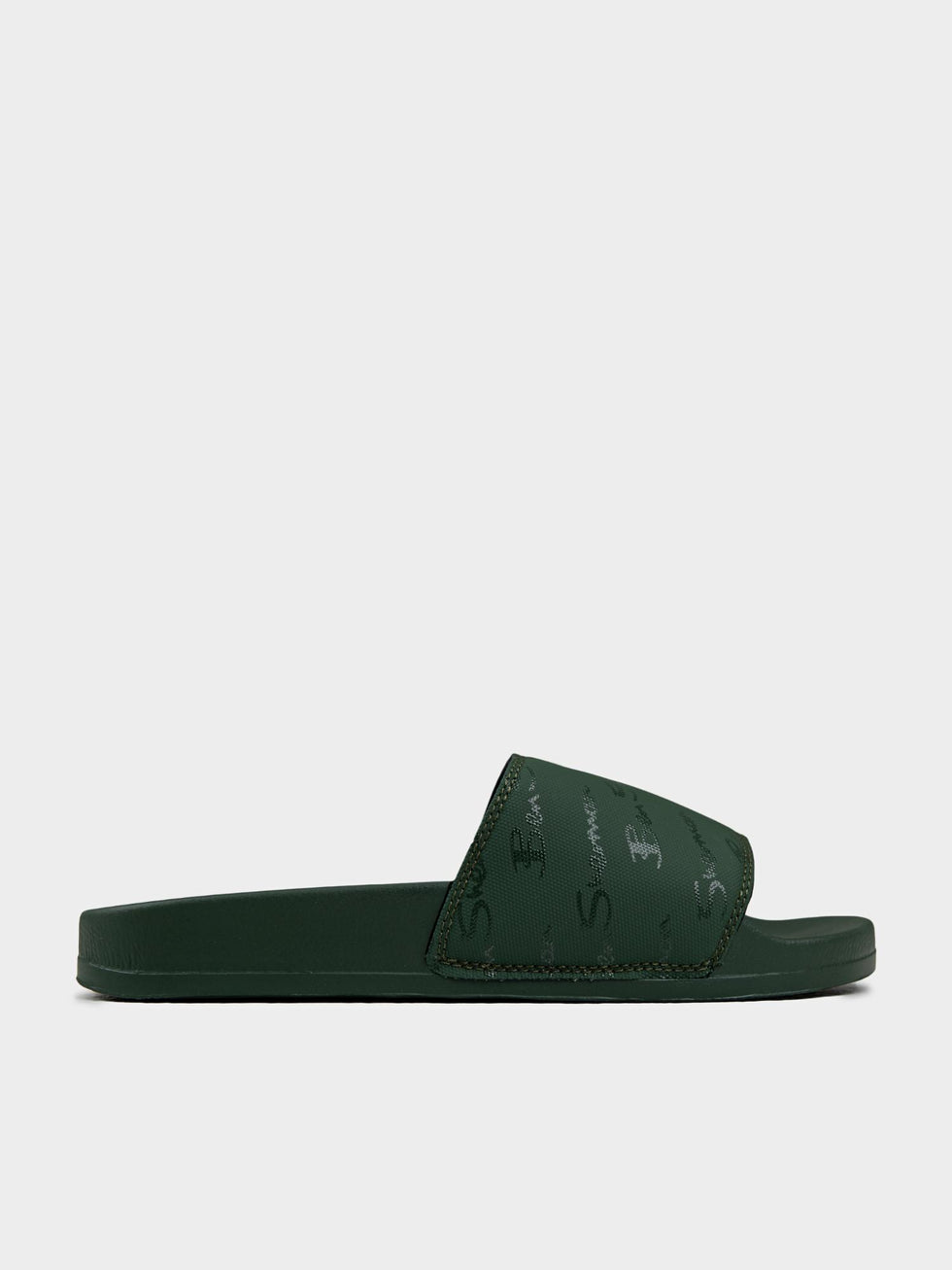 Ben Sherman All Over Print Slides - Olive | Men's Sandals – Ben Sherman ...