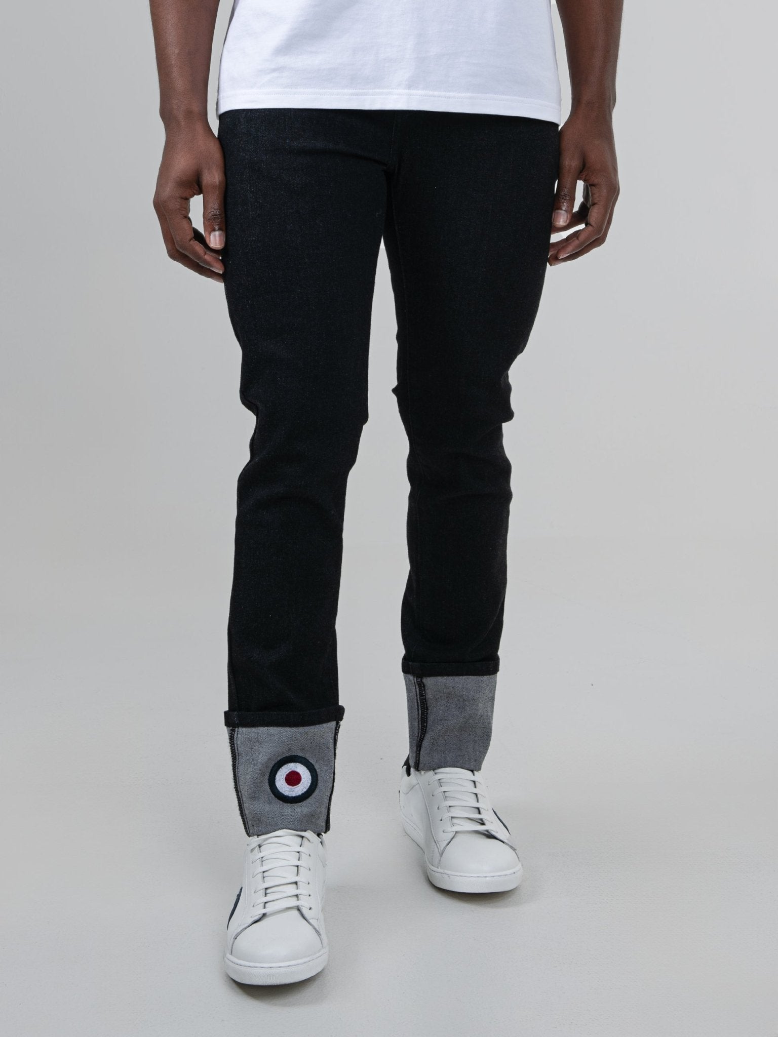 Ben Sherman Target Turn Up Slim Fit Denim Jeans - Black – Ben Sherman ...